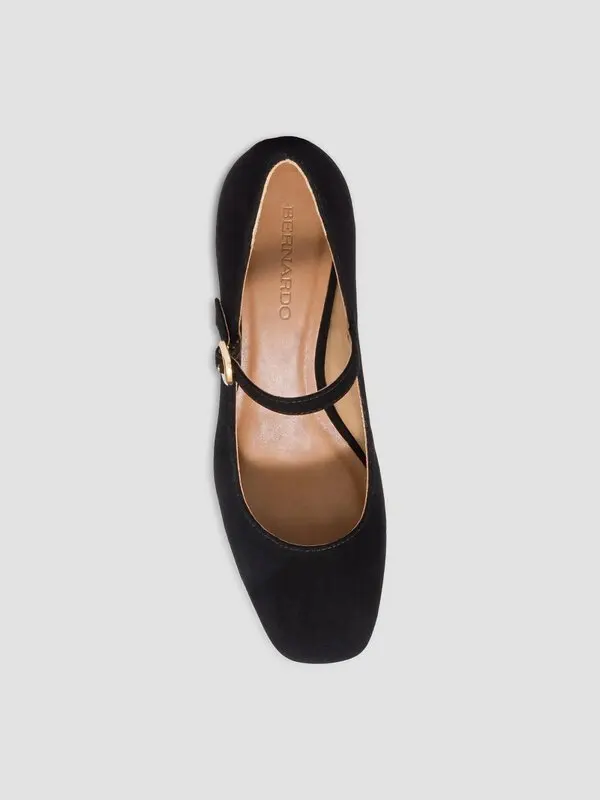 Bernardo Ancona Mary Jane Block Heels - Black