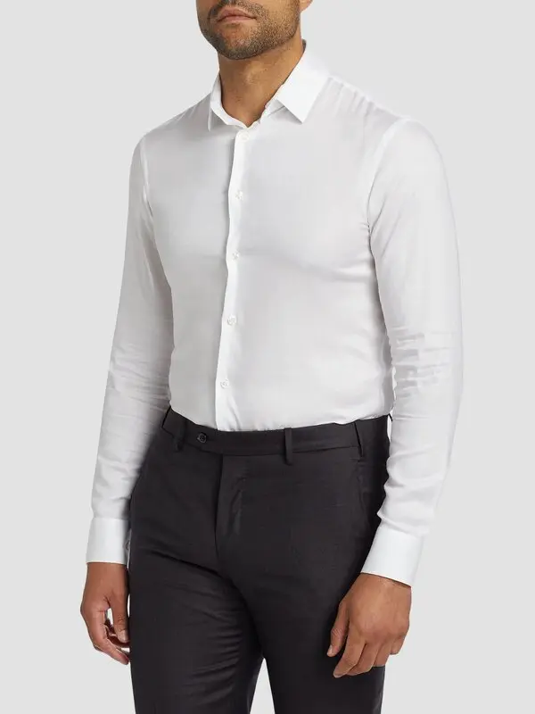 Giorgio Armani Solid Front-button Shirt