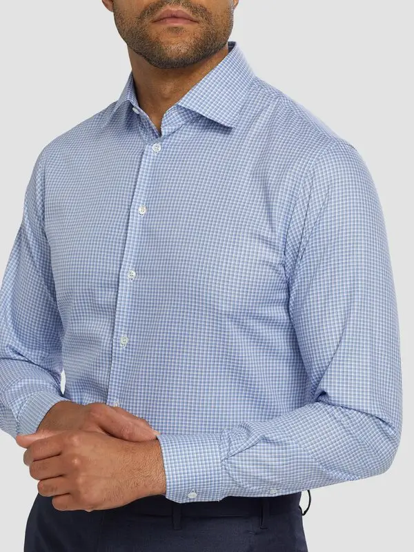 Giorgio Armani Plaid Cotton Front-button Shirt