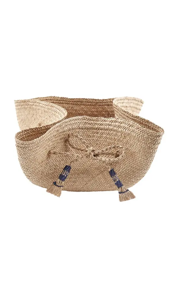 Johanna Ortiz Deep Navy Ocaña Bread Basket - Multi