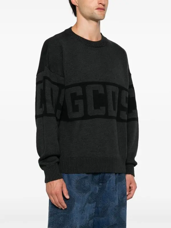 Gcds Logo Band Crew-neck Sweater