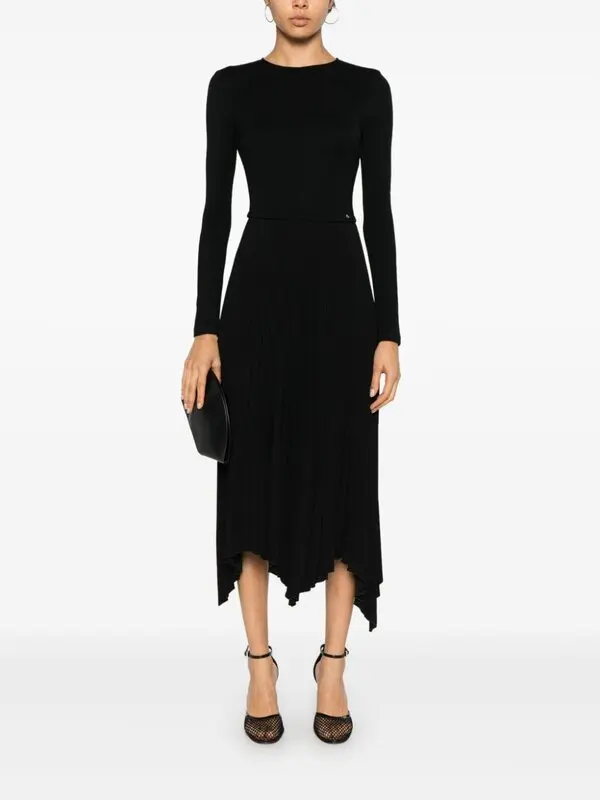 NISSA Logo-plaque Midi Dress
