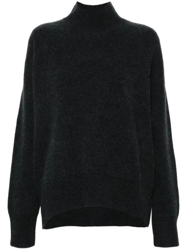 Le Kasha Drop Shoulder Sweater - Grey