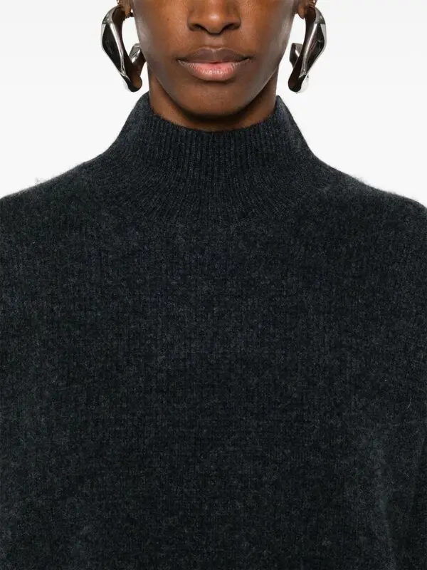 Le Kasha Drop Shoulder Sweater - Grey