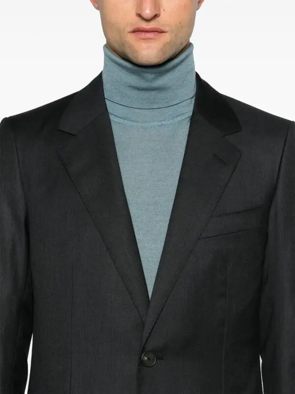 LANVIN Single-breasted Blazer - Grey