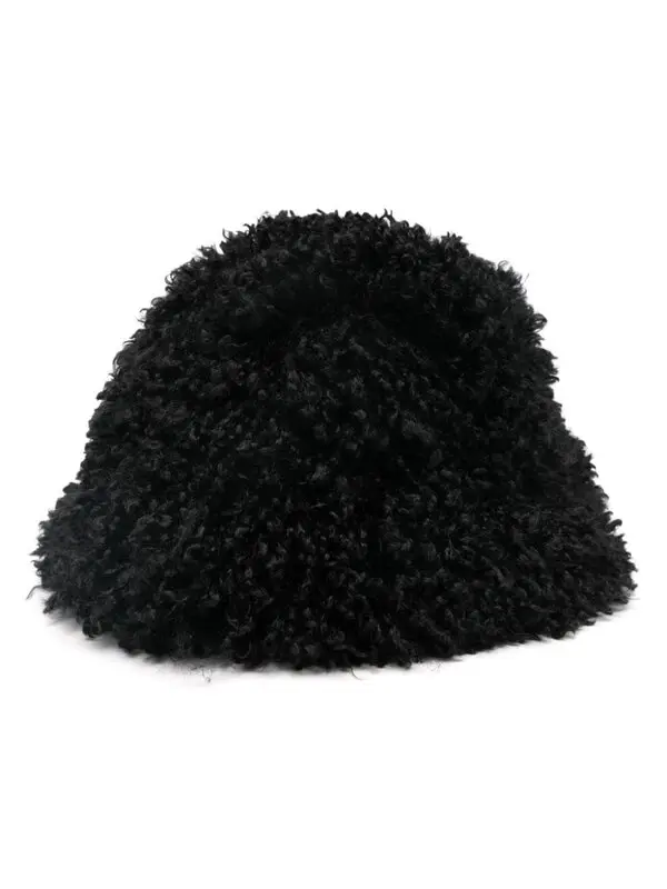 Nina Ricci Faux-fur Bucket Hat - Black