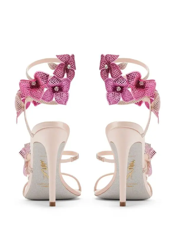 Rene Caovilla 105mm Floriane Sandals - Pink