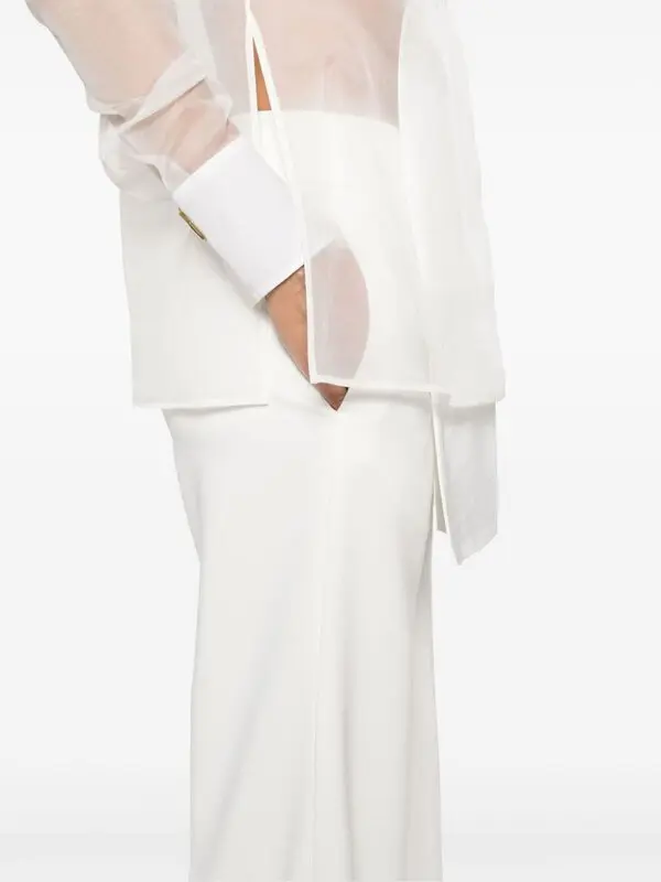 GENNY Wide-leg Trousers - Neutrals