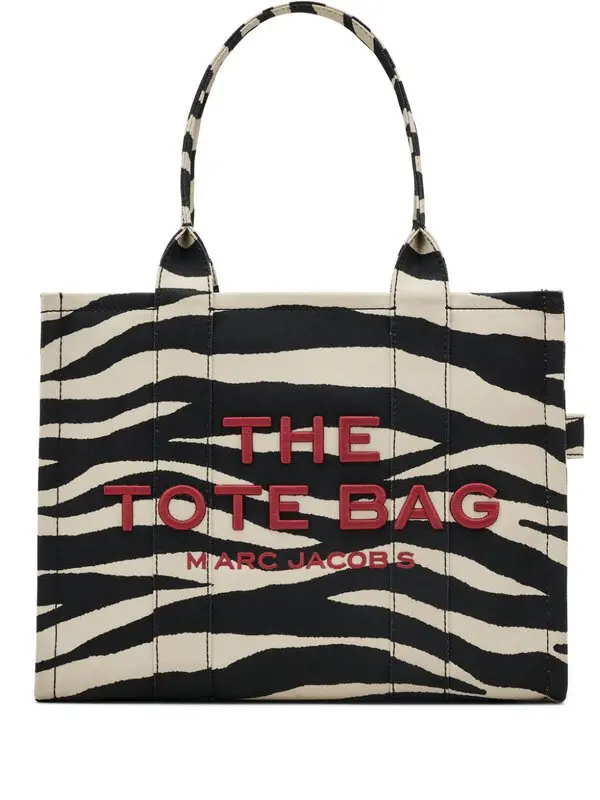 Marc Jacobs Zebra-print Tote Bag - Black