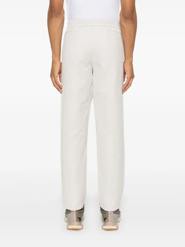 Sease Tapered Cotton-linen Blend Trousers - Grey