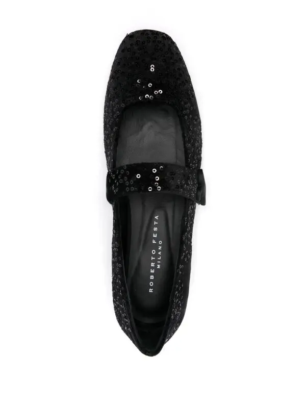 Roberto Festa Sequin-embellished Ballerinas