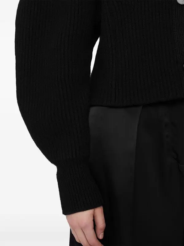 JIL SANDER Buttoned Cardigan - Black