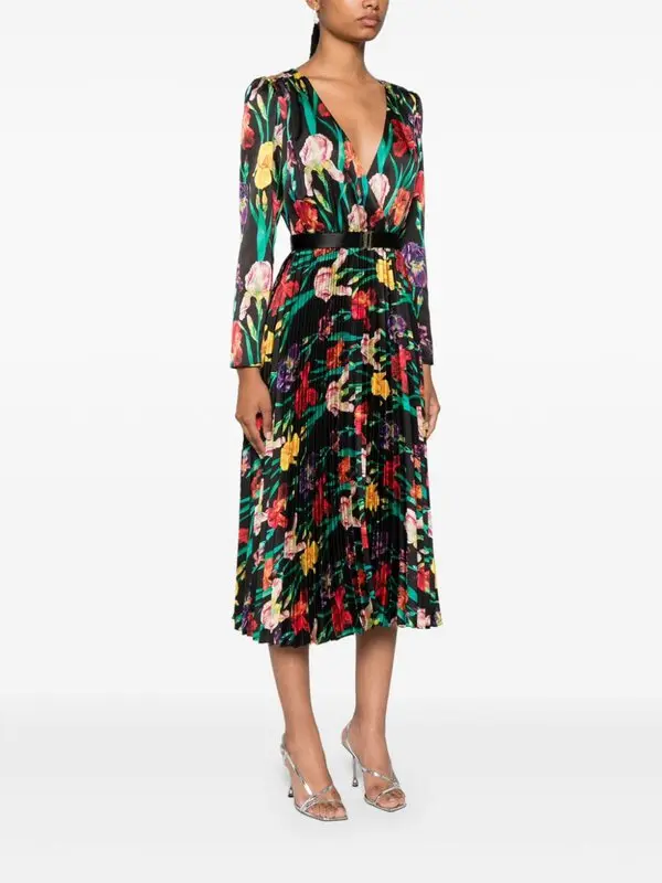 NISSA Floral-print Midi Dress