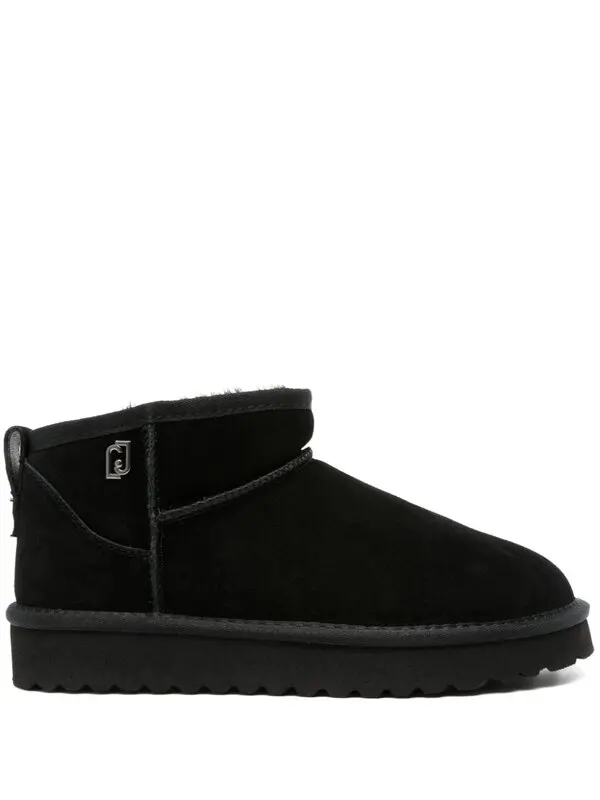 Liu Jo Suede Ankle Boots - Black