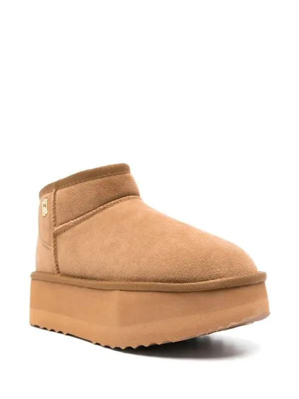 Liu Jo 50mm Platform Ankle Boots - Brown