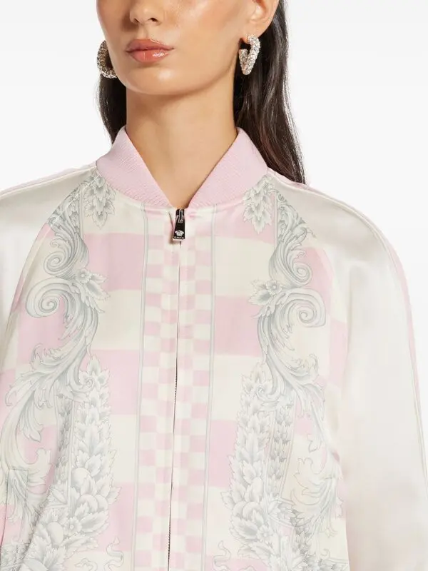 Versace Barocco-print Bomber Jacket