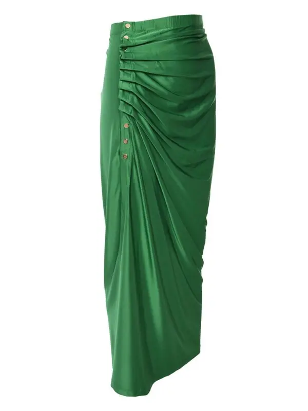 Rabanne Draped Detail Skirt - Green