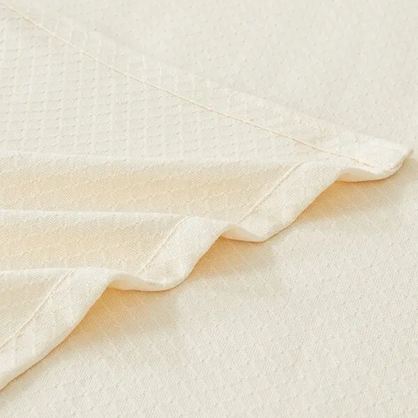 Bloomingdale'S Egyptian Cotton Diamond Blanket - Ivory