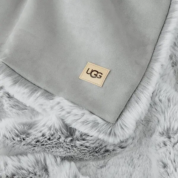 UGG Wyatt Reversible Faux Fur Throw Blanket
