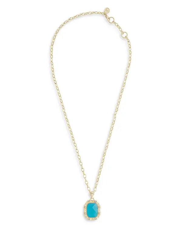 ANABEL ARAM Bamboo Stone Necklace - Blue/gold