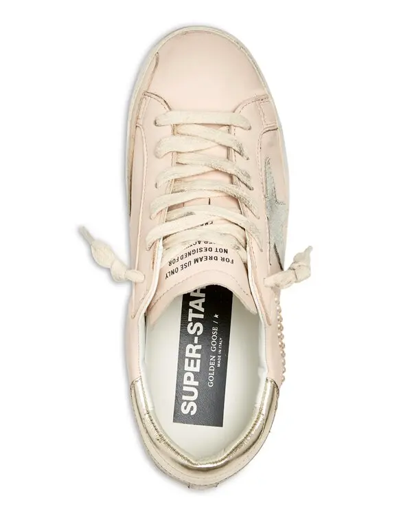 GOLDEN GOOSE Super-star Low Top Sneakers - Light Pink