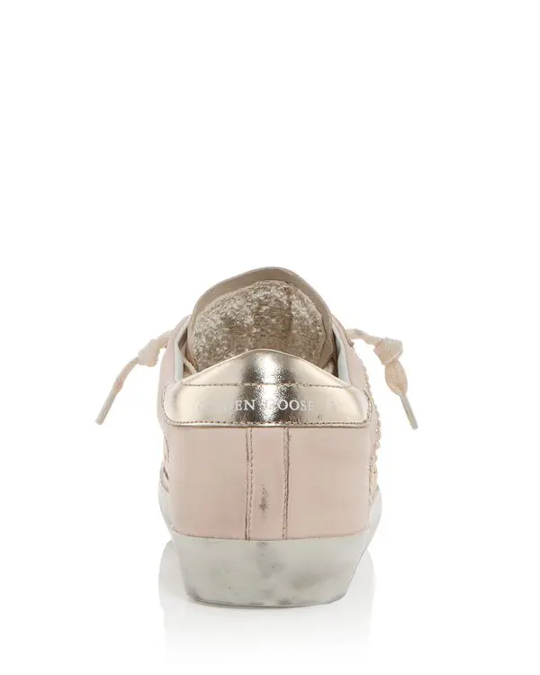 GOLDEN GOOSE Super-star Low Top Sneakers - Light Pink