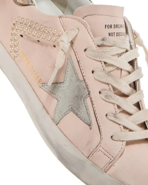 GOLDEN GOOSE Super-star Low Top Sneakers - Light Pink