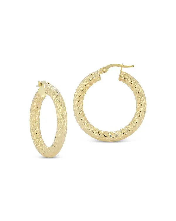 Bloomingdale'S 14k Yellow Hoop Earrings - Gold