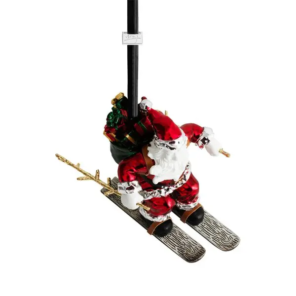 Michael Aram Skiing Santa Ornament