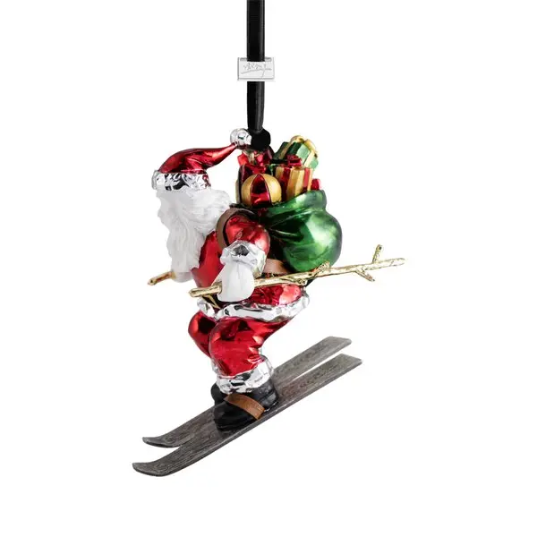 Michael Aram Skiing Santa Ornament
