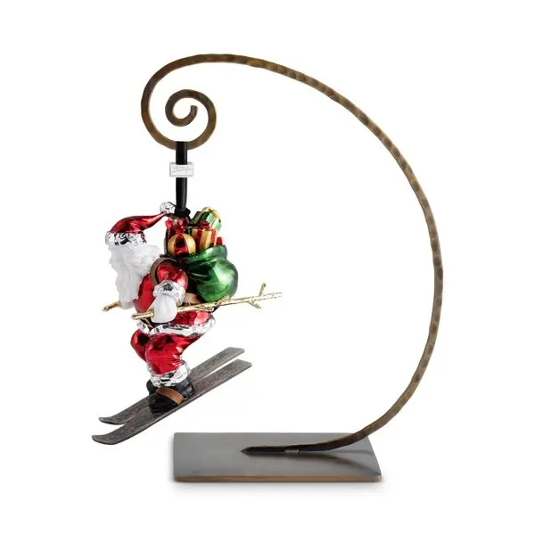 Michael Aram Skiing Santa Ornament