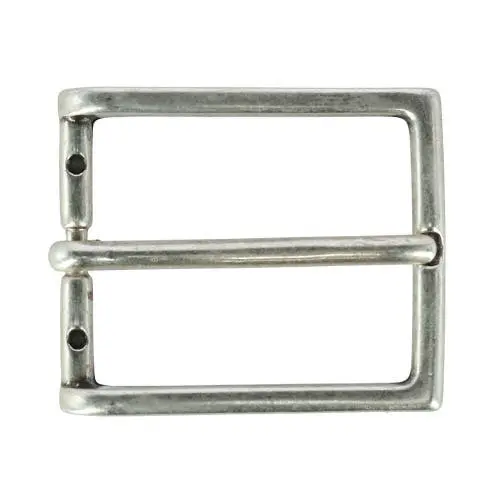 Trafalgar 35mm Classic Solid Brass Harness Belt Buckle - Silver