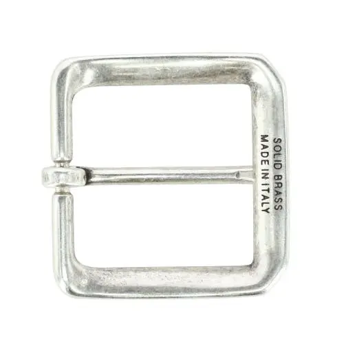 Trafalgar 35mm Square Harness Belt Buckle - Silver