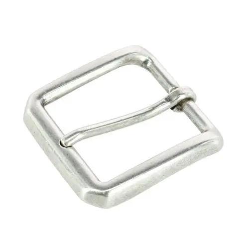 Trafalgar 35mm Square Harness Belt Buckle - Silver
