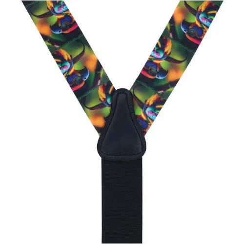 Trafalgar Jungle Parrot Silk Suspenders - Multiple