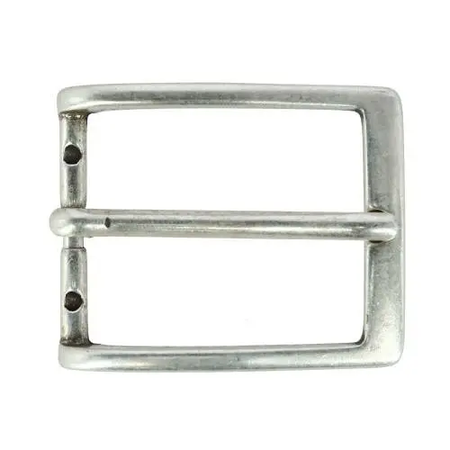 Trafalgar 32mm Single-pronged Solid Brass Harness Belt Buckle - Antique Silver