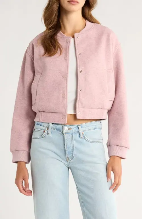 ALL IN FAVOR Bomber Jacket - Mauve