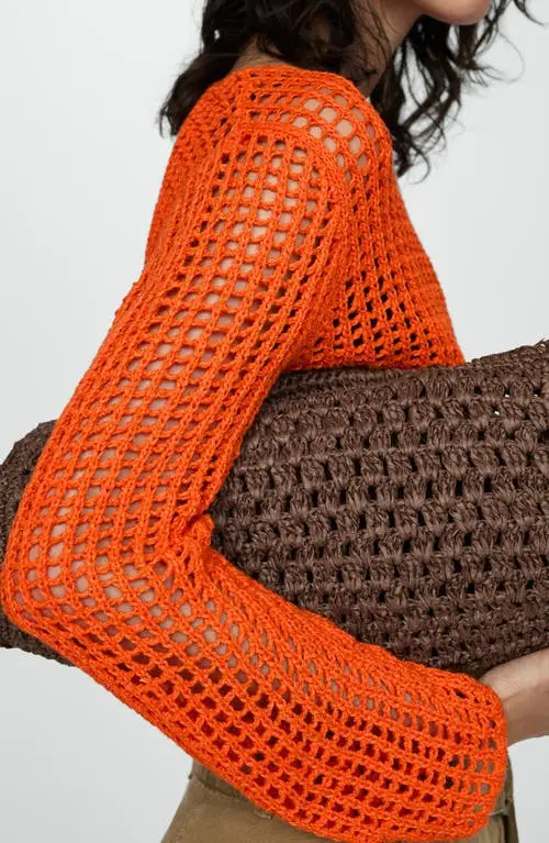 Mango Openwork Sweater