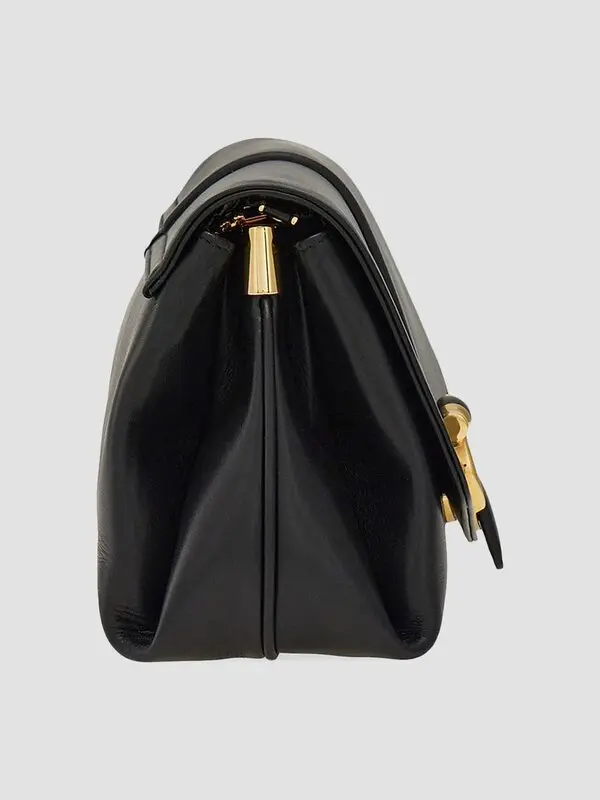 FERRAGAMO New Line Leather Shoulder Bag