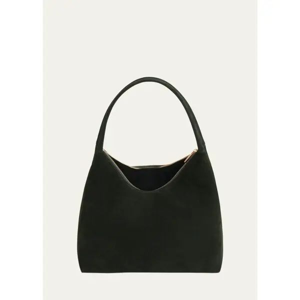 MANSUR GAVRIEL Candy Zip Suede Hobo Bag - Brown
