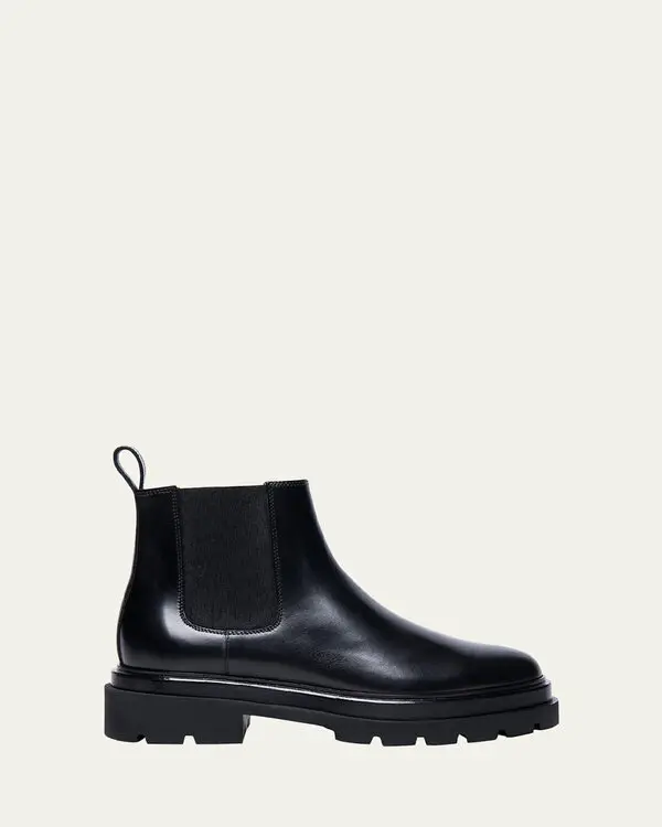 Santoni Forestlow Leather Chelsea Booties