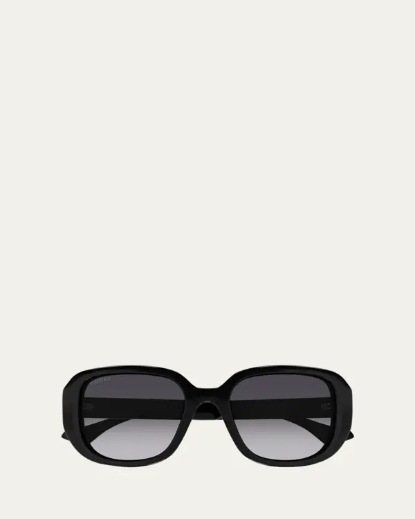 Gucci La Piscine Square Sunglasses - Black