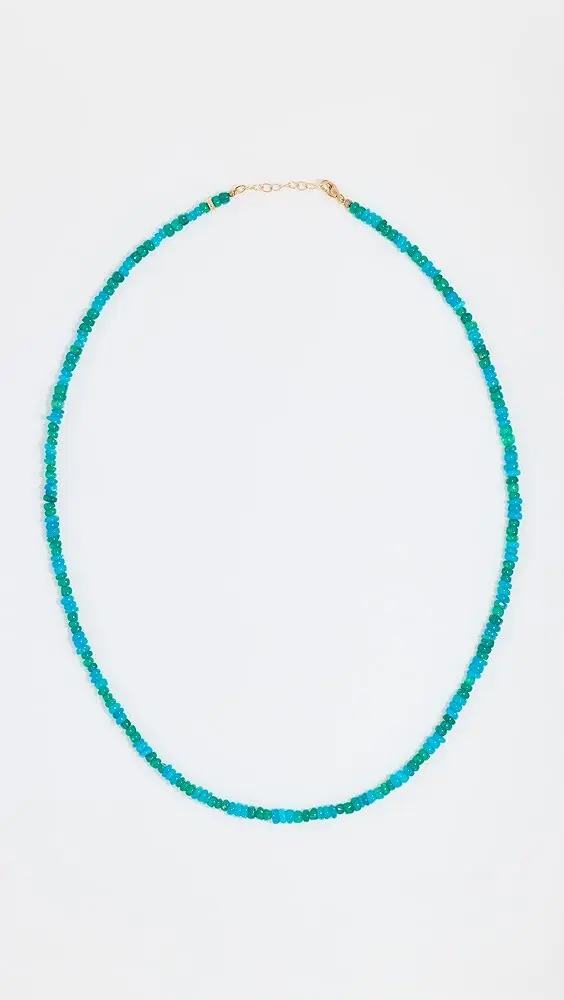 Jia Jia 14k Mini Stripe Opal Necklace