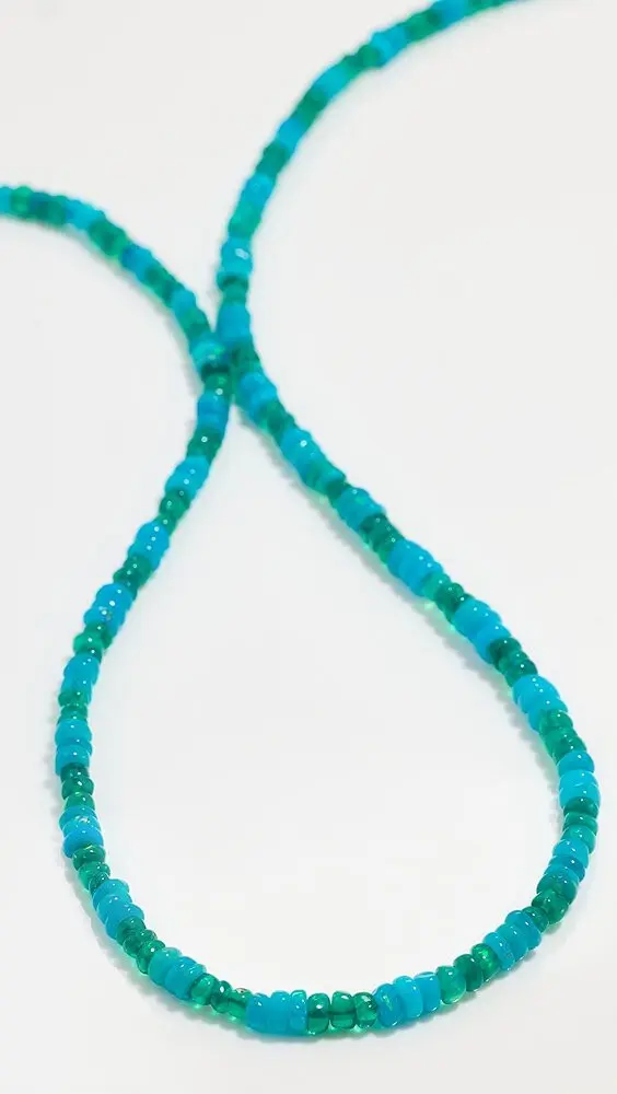 Jia Jia 14k Mini Stripe Opal Necklace