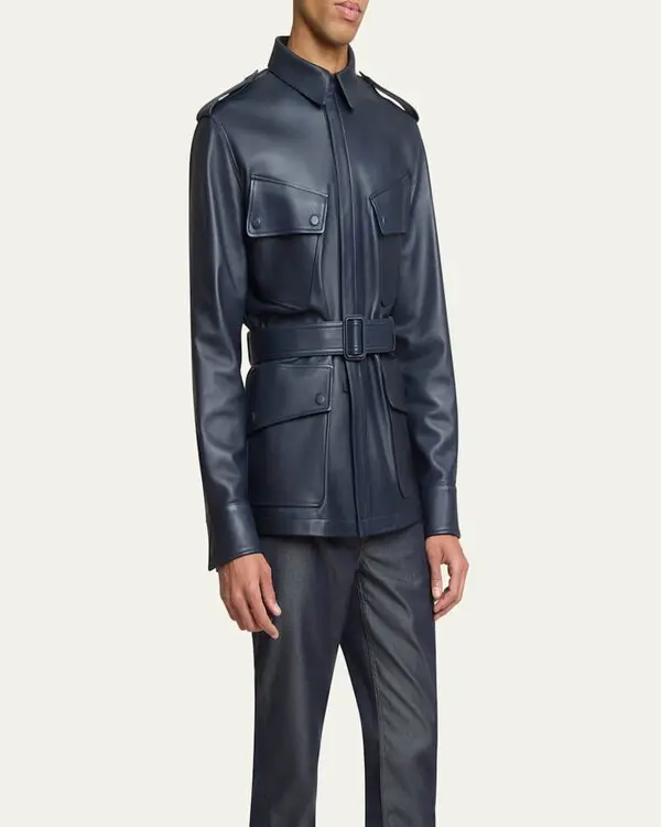 Givenchy Leather Safari Jacket