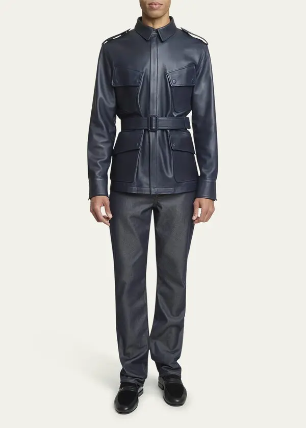 Givenchy Leather Safari Jacket