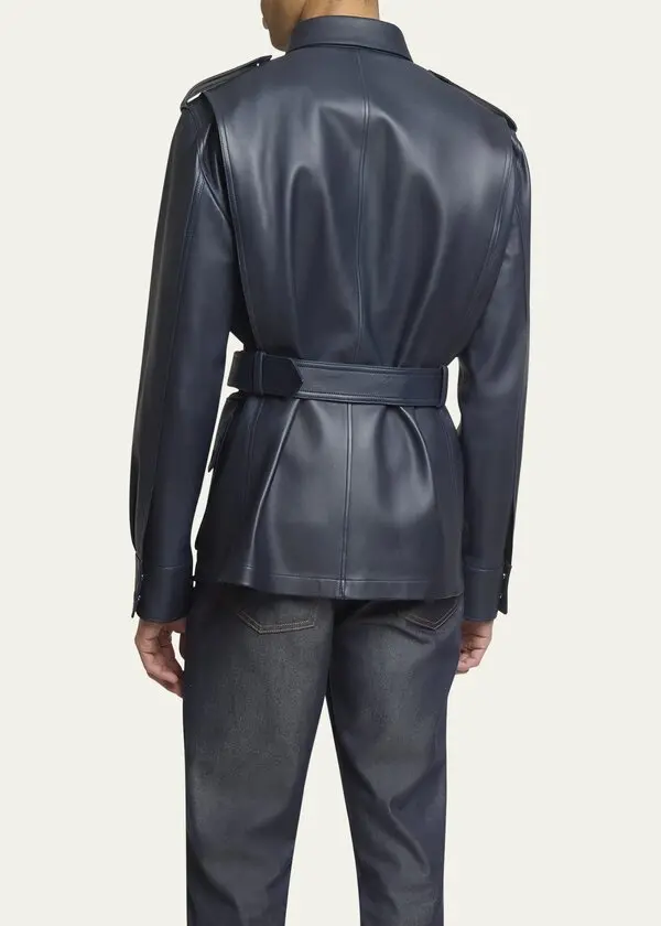 Givenchy Leather Safari Jacket