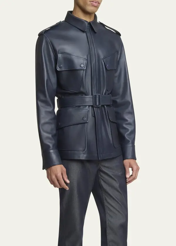 Givenchy Leather Safari Jacket