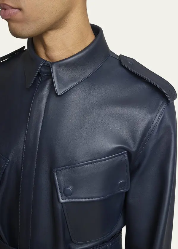 Givenchy Leather Safari Jacket