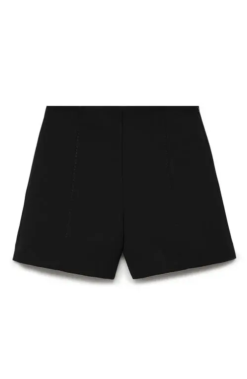Mango Mid-rise Straight Leg Shorts